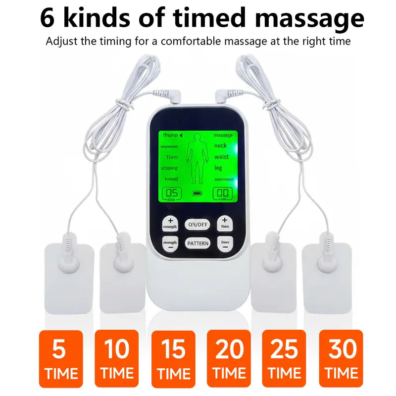 Portable EMS Muscle Stimulator – Multi-Area Pain Relief, 10 Modes, Adj ...
